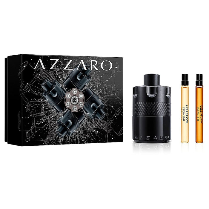 Azzaro The Most Wanted Intense Set EDP 100 ML + 10 ML + Parfum 10 ML ...