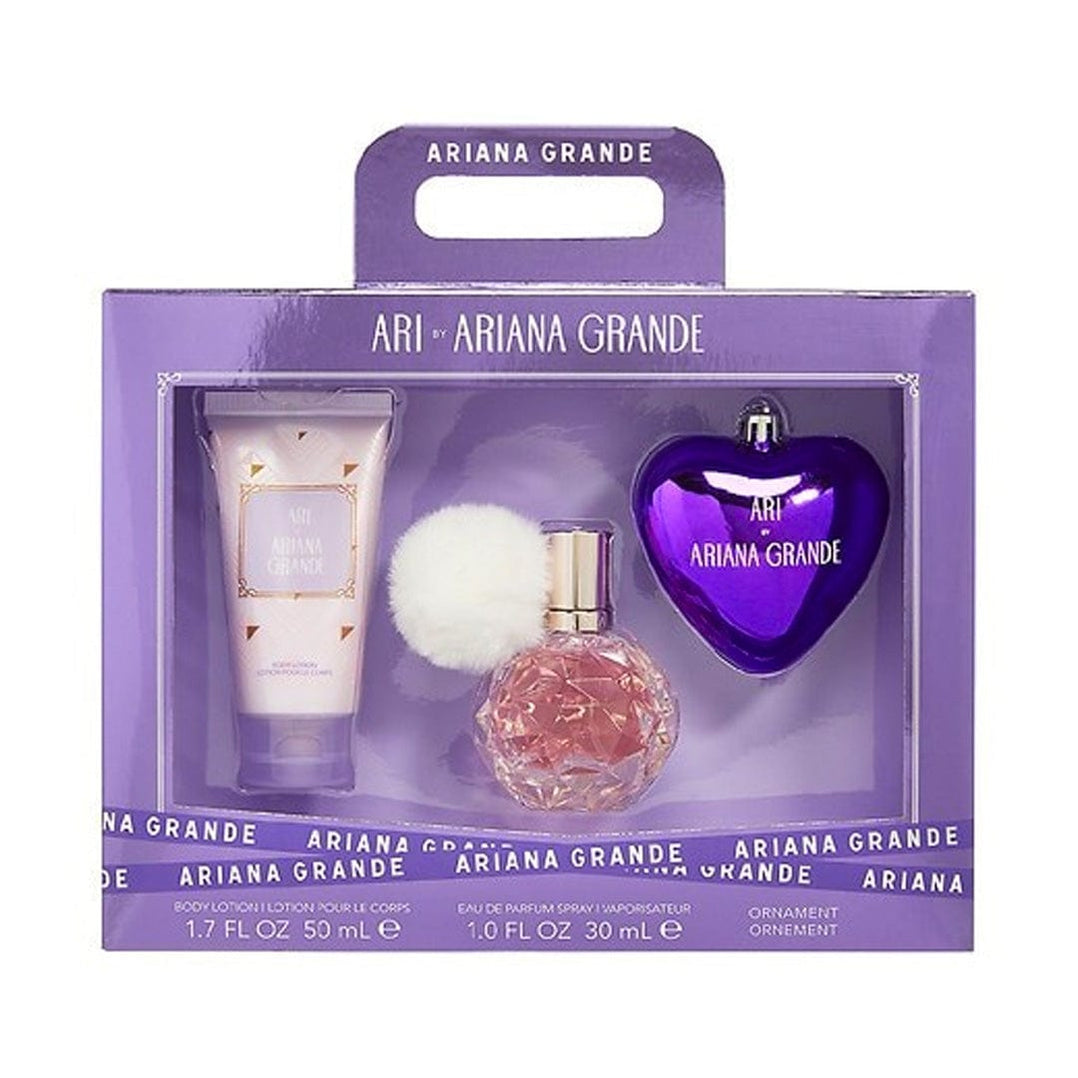 Ariana Grande Ari Set Crema 50 ML + EDP 30 ML + Adorno (M) — Elite Perfumes