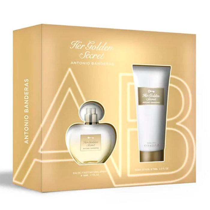 Antonio Banderas Her Golden Secret Set EDT 80 ML + Deo 150 ML (M ...