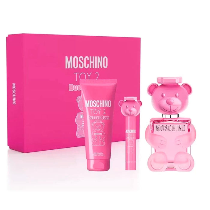 Moschino Toy 2 Bubble Gum Set EDT 100 ML + EDT 10 ML + Crema 100 ML (M ...