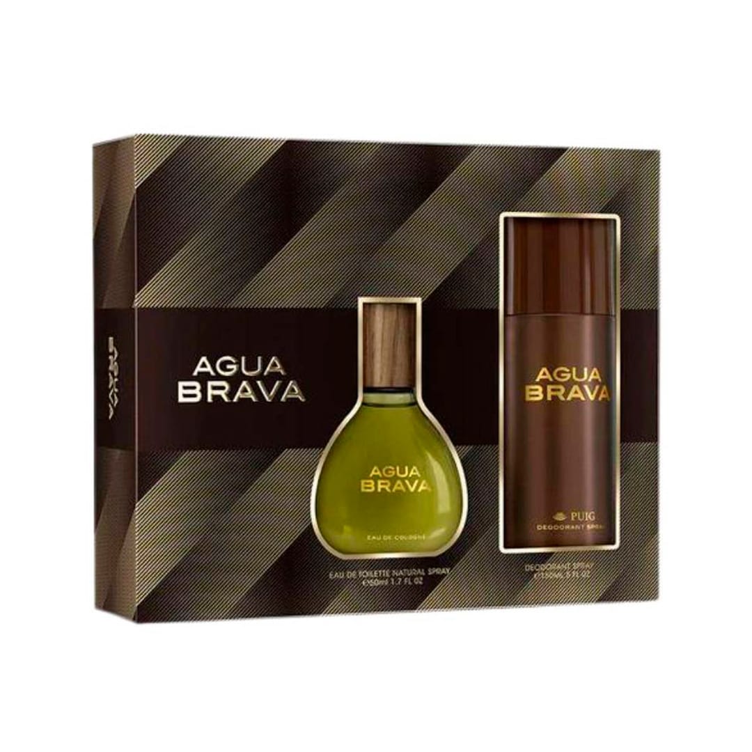Puig Agua Brava Set EDC 100 ML + Deo 150 ML (H) — Elite Perfumes